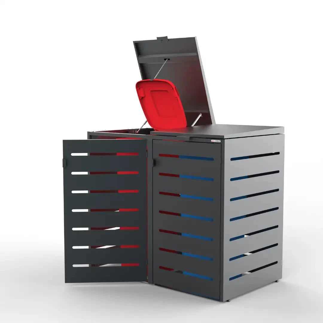 Alubert aluminium bin box | Elegant privacy screen by BIO STEFAN