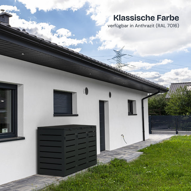 Mülltonnenbox 240l 120l Alubert 3er - Aluminum & Innovativ | BIO Stefan